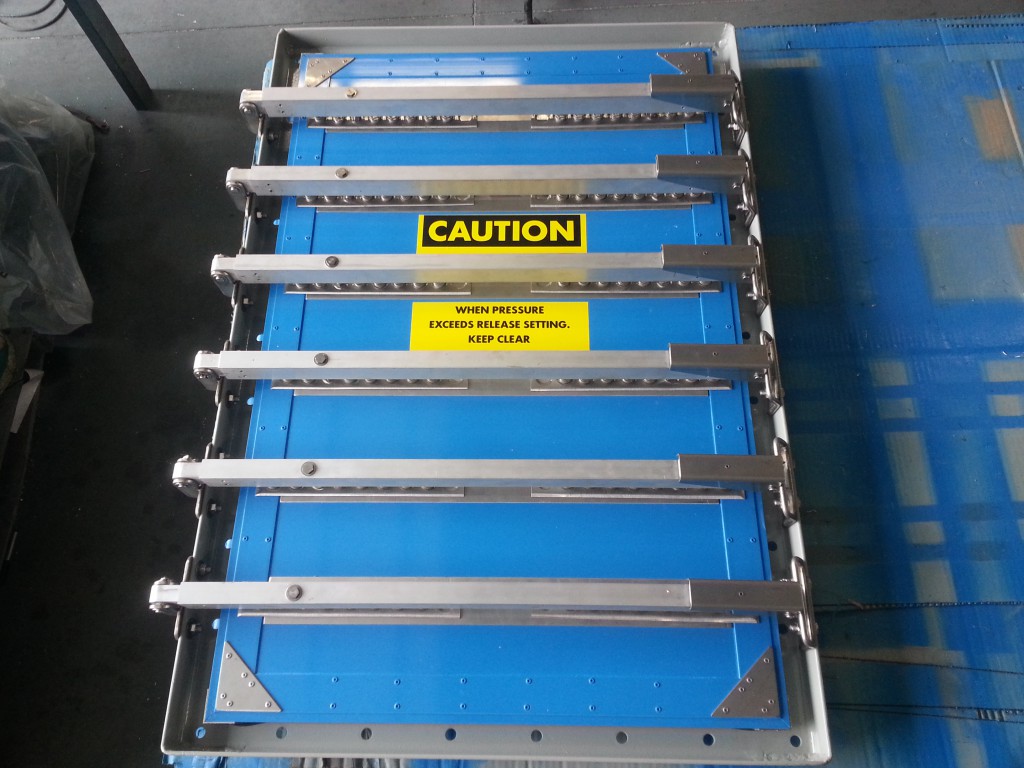 Explosion relief vents, Magnetic Release Relief Vent, Trigger Release ...